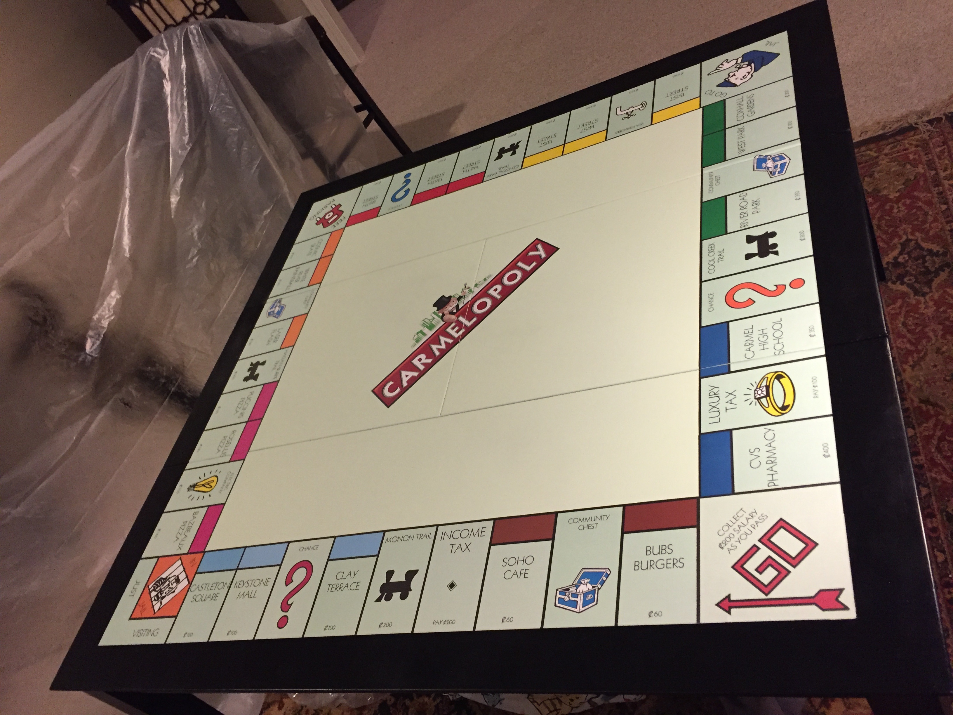 Shane Hickman | Custom Monopoly Table