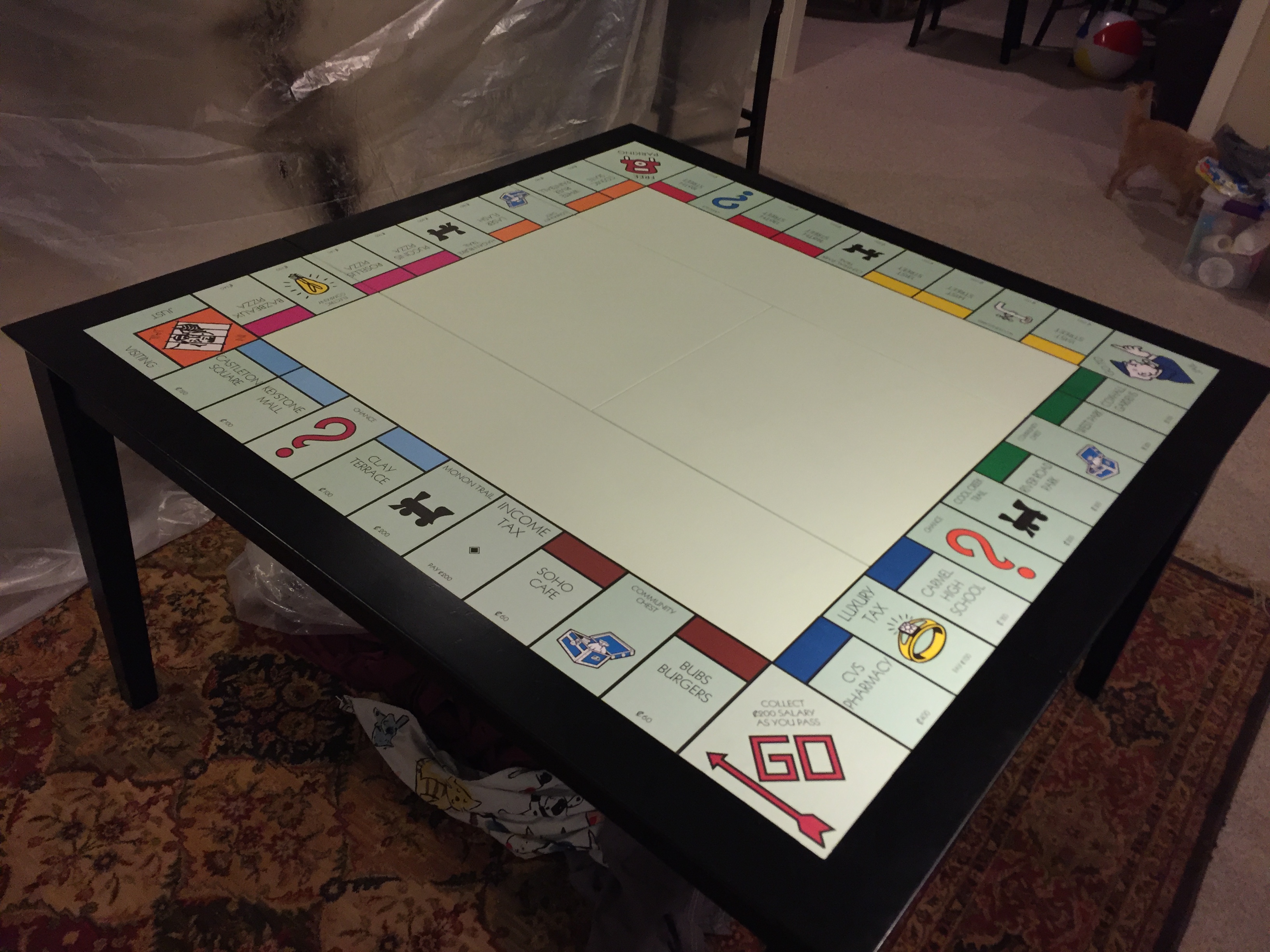 Shane Hickman | Custom Monopoly Table