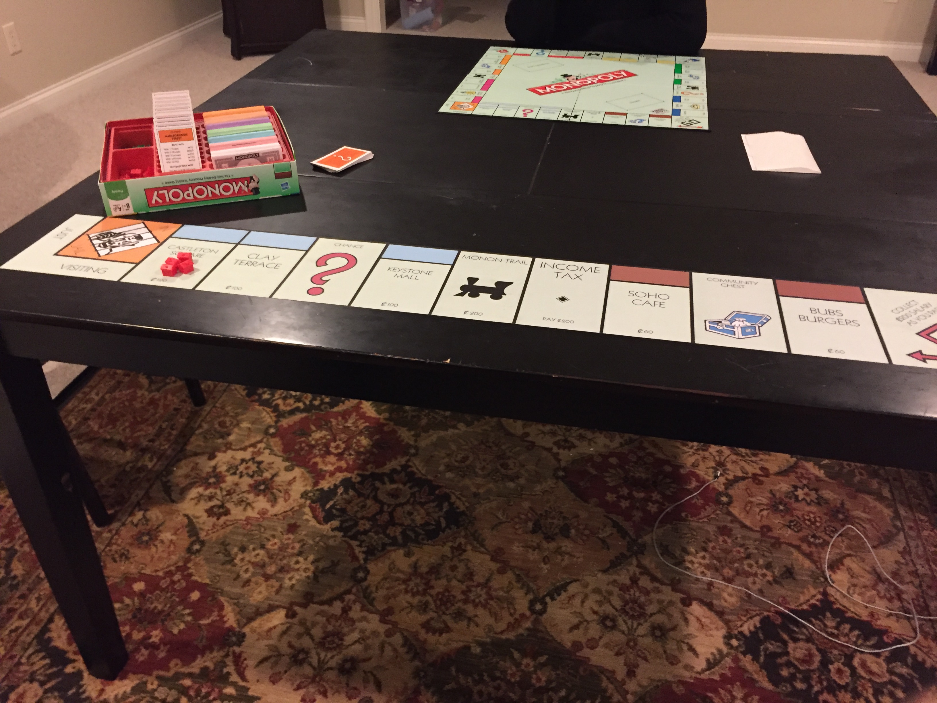 Shane Hickman | Custom Monopoly Table